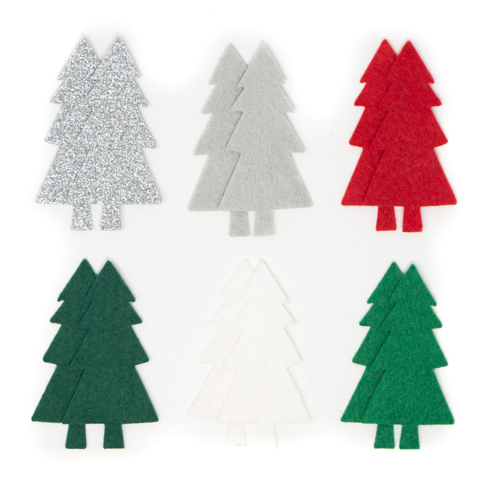 Traditional Christmas Tree Collection Die Cuts – Over The River Felt
