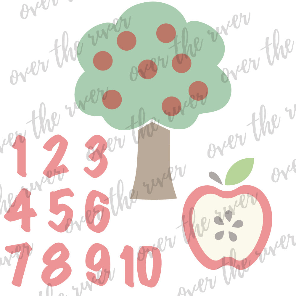 Counting Apples SVG Pack – Over The River Felt